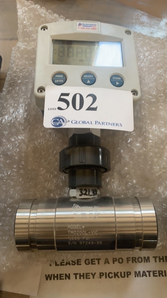 2 INCH TURBINE METER VIC LOW FLOW, MODEL: TH02000L-VIC, 1000 PSI, WITH ...