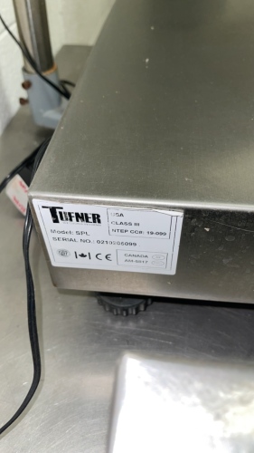 TUFNER SPLASH STAINLESS STEEL BENCH SCALE, CLASS III 500KG CAPACITY ...
